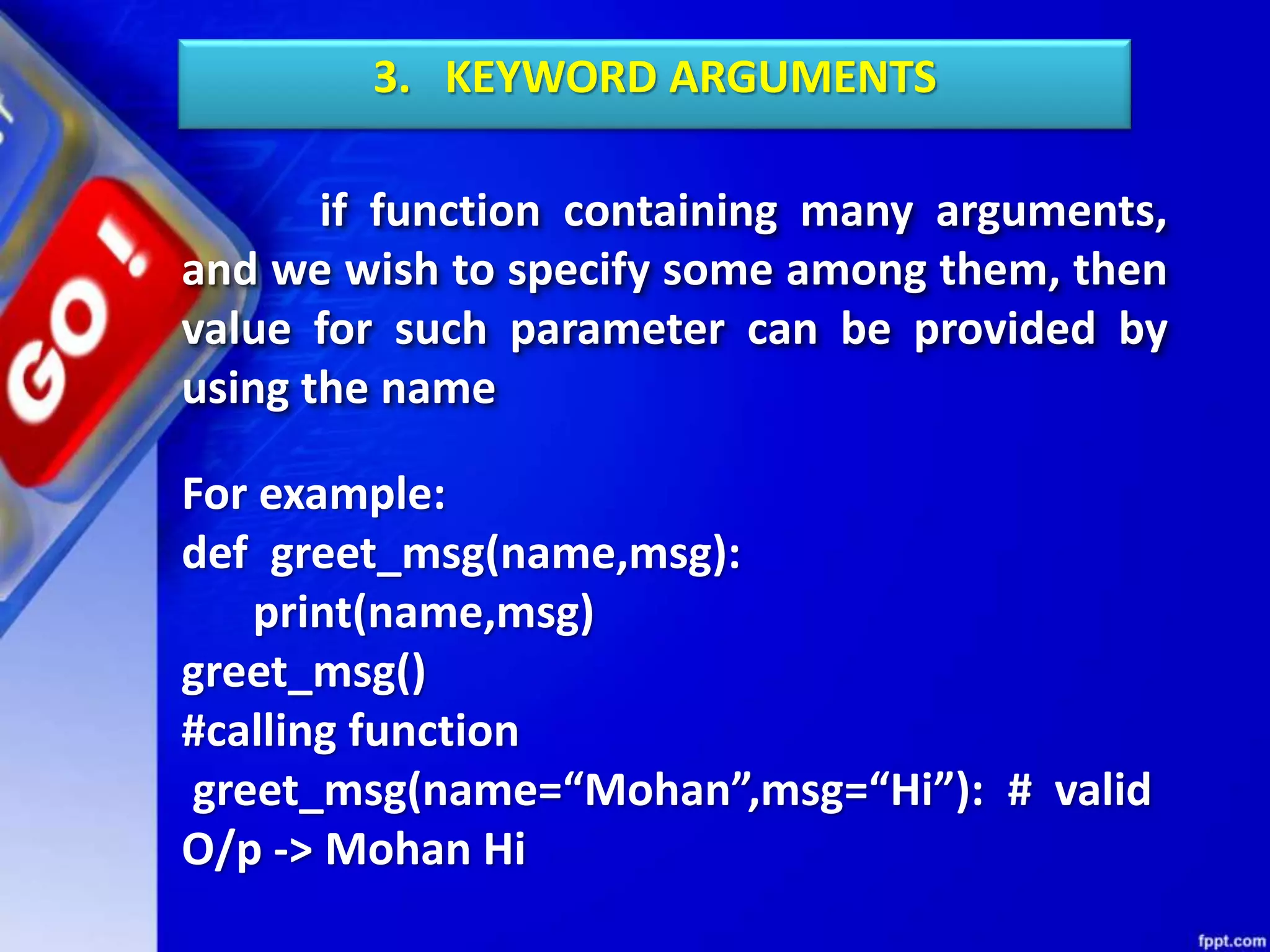 Chapter 02 functions -class xii | PPTX | Programming Languages | Computing