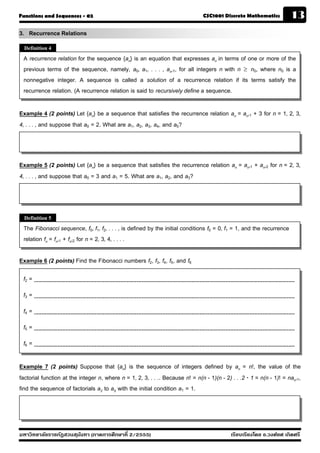 Discrete-Chapter 02 Functions and Sequences | PDF