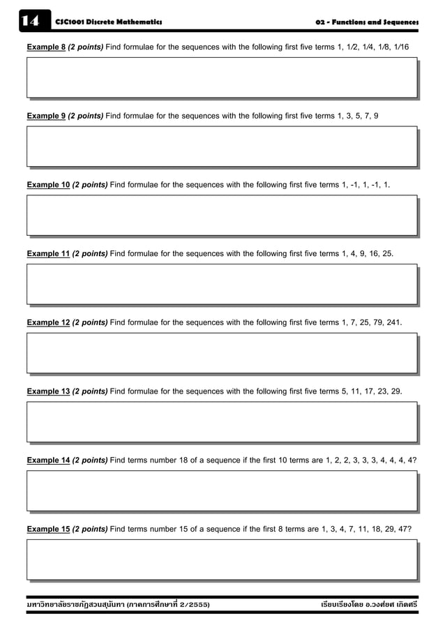 Discrete-Chapter 02 Functions and Sequences | PDF | Chemistry | Science