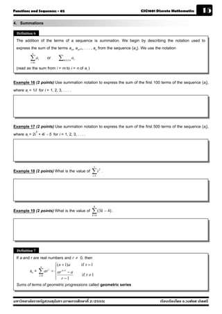 Discrete-Chapter 02 Functions and Sequences | PDF