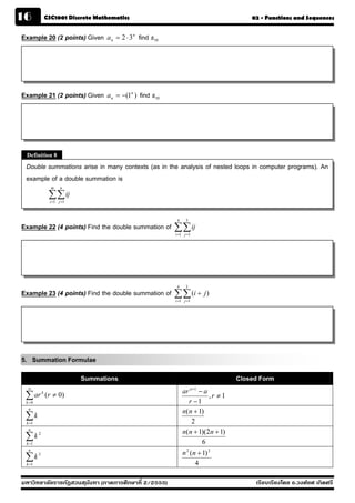 Discrete-Chapter 02 Functions and Sequences | PDF