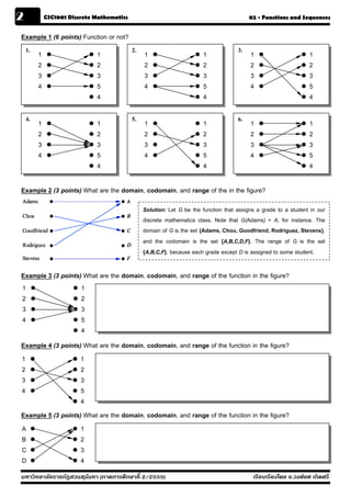 Discrete-Chapter 02 Functions and Sequences | PDF | Chemistry | Science