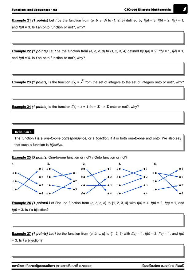 Discrete-Chapter 02 Functions and Sequences | PDF | Chemistry | Science