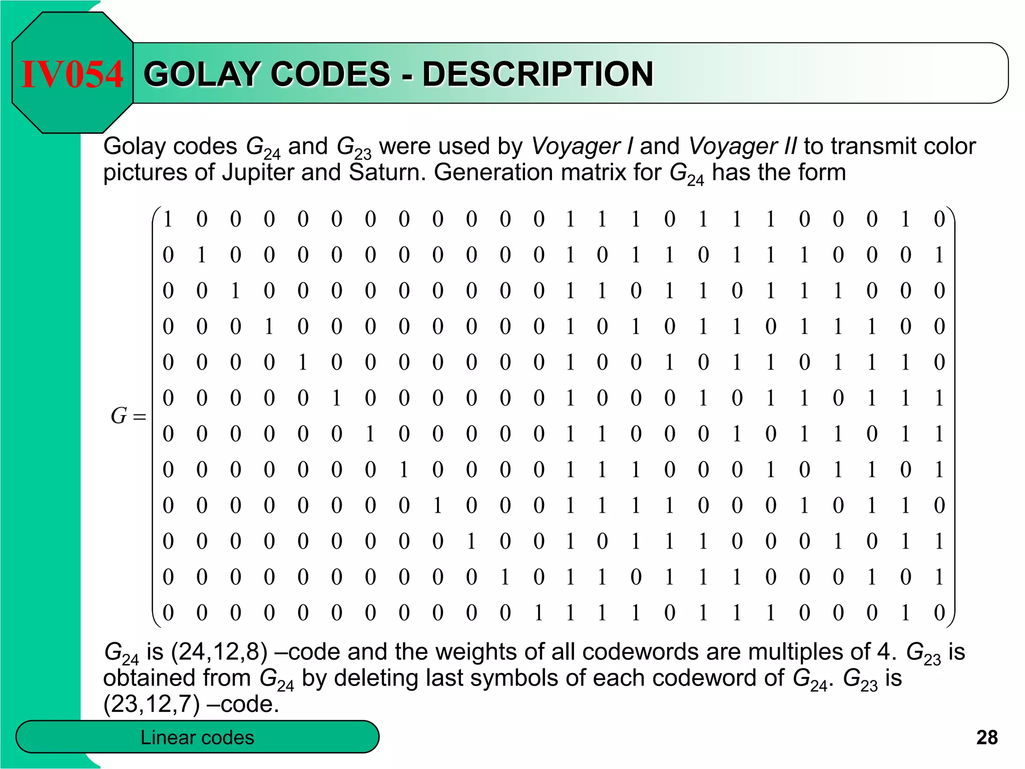 CHAPTER 02 - Linear codes.ppt
