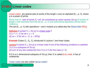 CHAPTER 02 - Linear codes.ppt