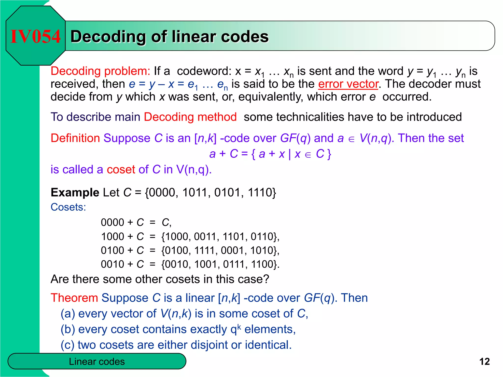 CHAPTER 02 - Linear codes.ppt