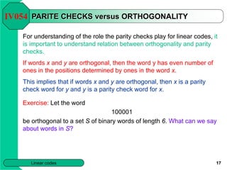 CHAPTER 02 - Linear codes.ppt