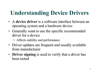 Chapter02 Managing Hardware Devices | PPT