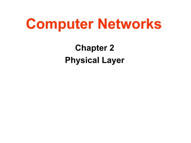 Physical Layer | PPT