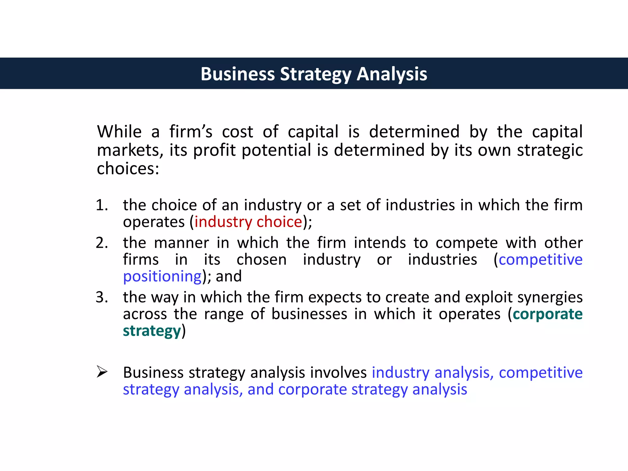 Chapter 02 strategy analysis | PPTX