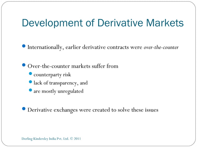 Chapter 02 the derivatives market in india | PPT