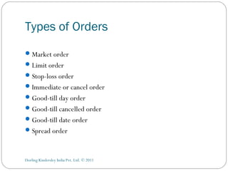 Chapter 02 the derivatives market in india | PPT