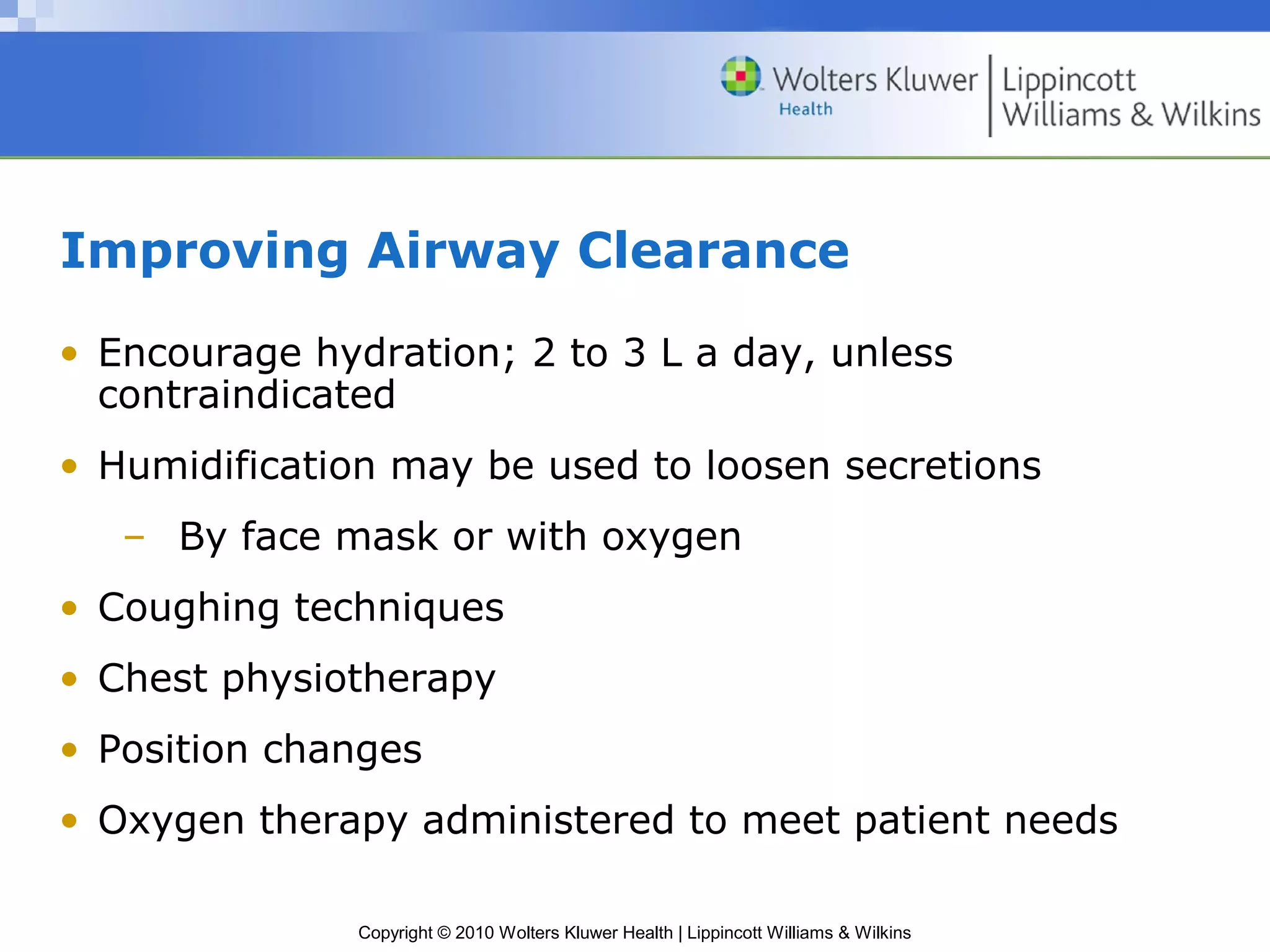 management of patient with cheast and lower respiratory tract desorder ...