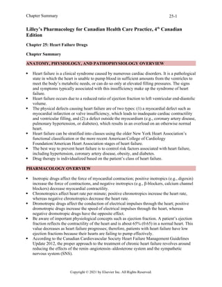 Chapter_025.Pharmacology Heart failure drug | DOCX