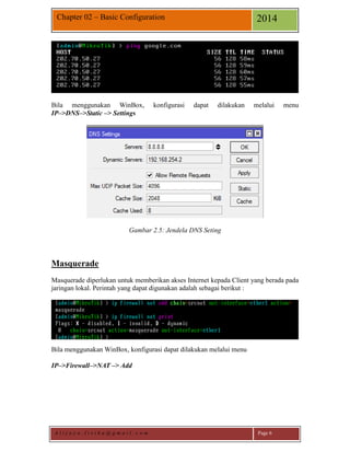Chapter 02 – basic configuration | PDF