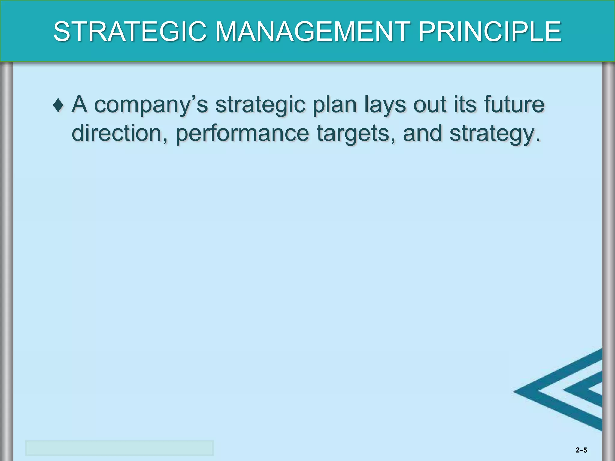 Chapter 02 Charting a Company's Direction-Its Vision, Mission ...