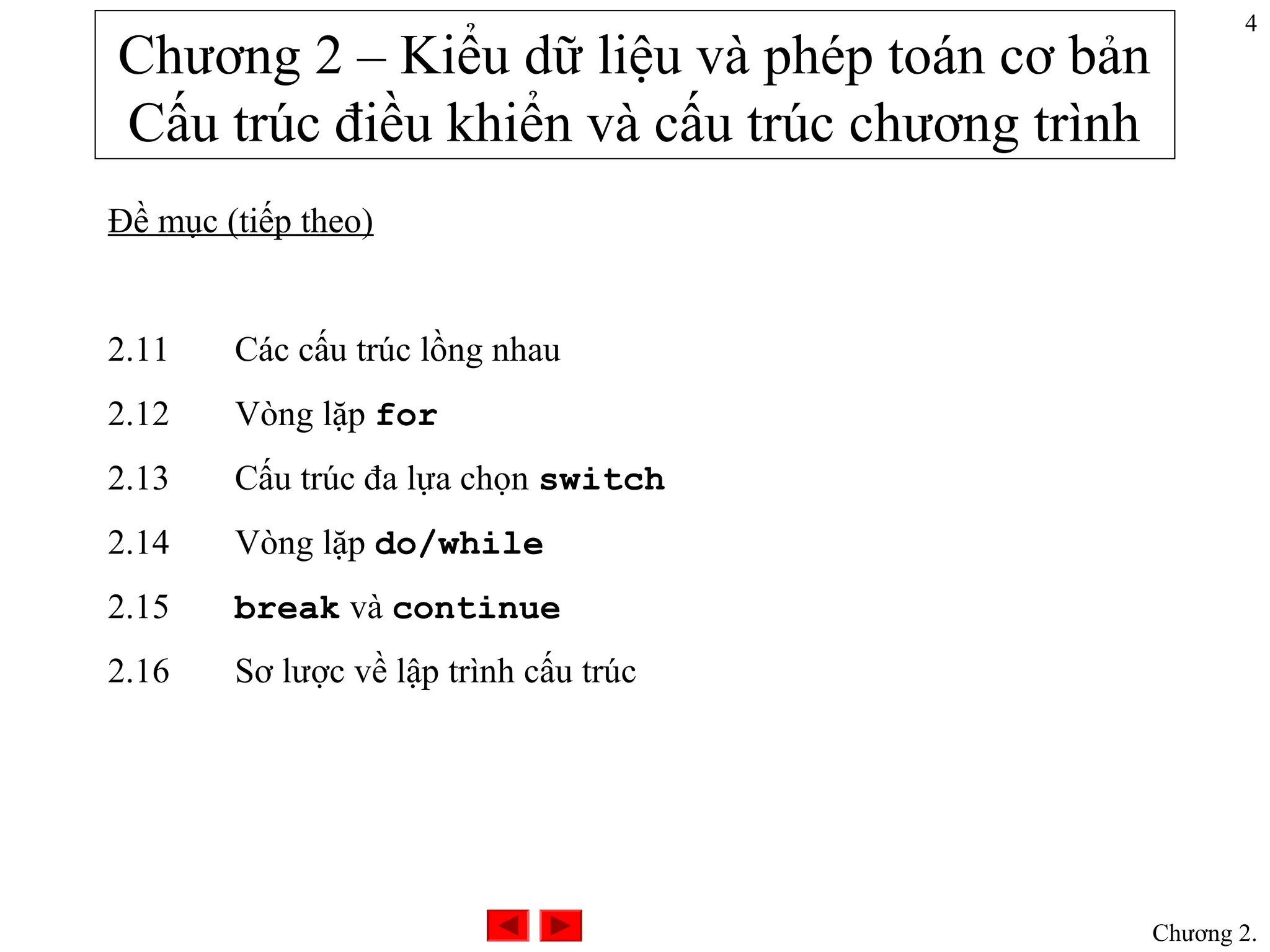 Chapter02 data types_control_structures | PPT