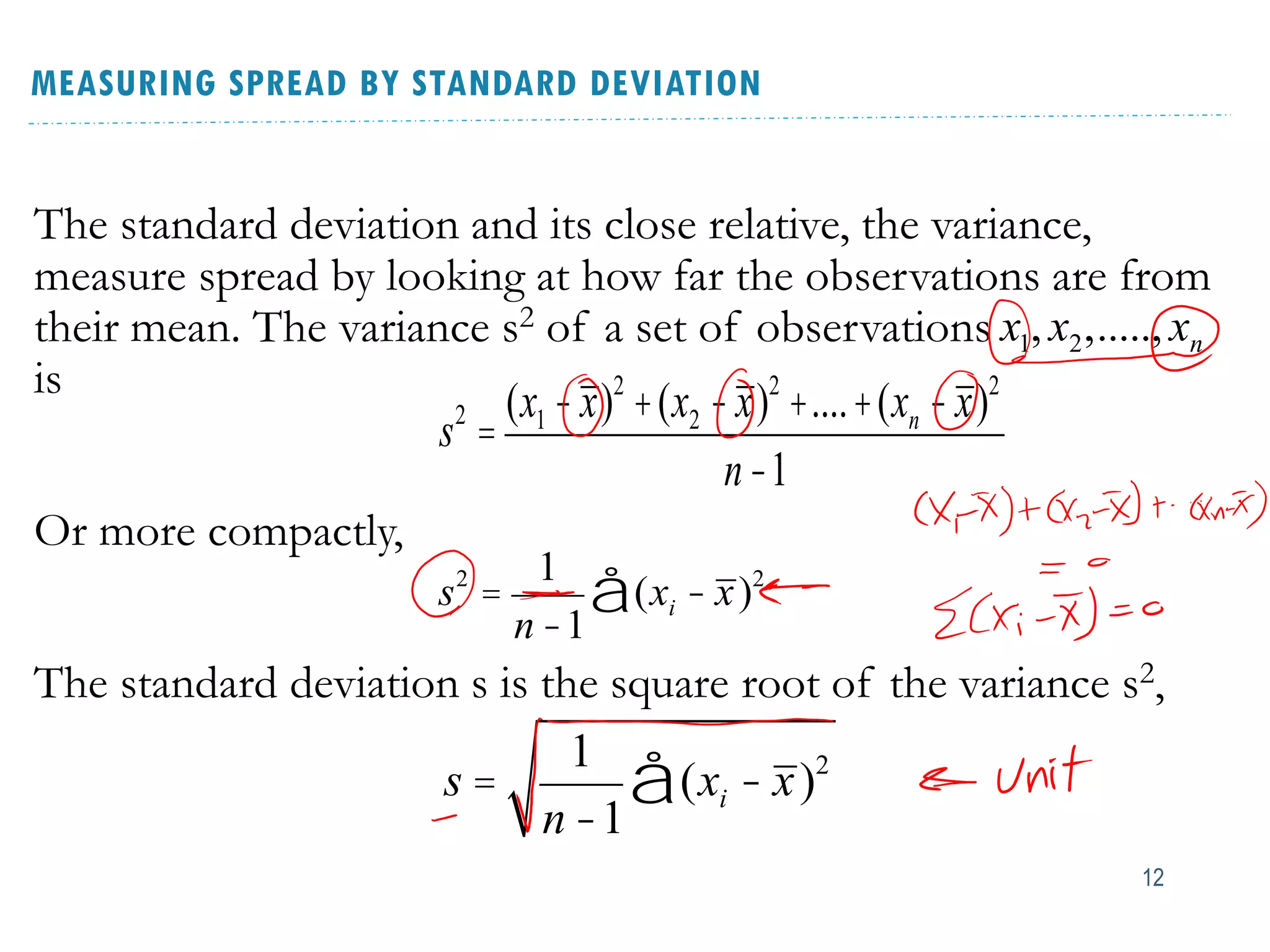 Chapter 02 describing distributions with numbers part II | PPT