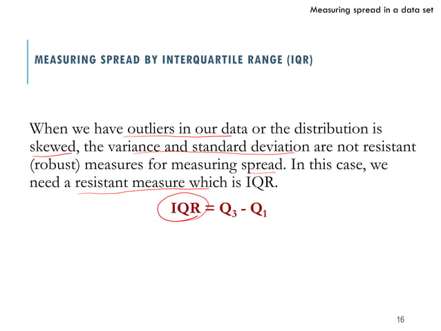 Chapter 02 describing distributions with numbers part II | PPT