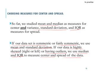 Chapter 02 describing distributions with numbers part II | PPT