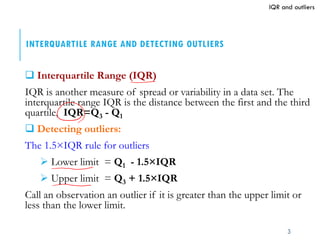 Chapter 02 describing distributions with numbers part II | PPT