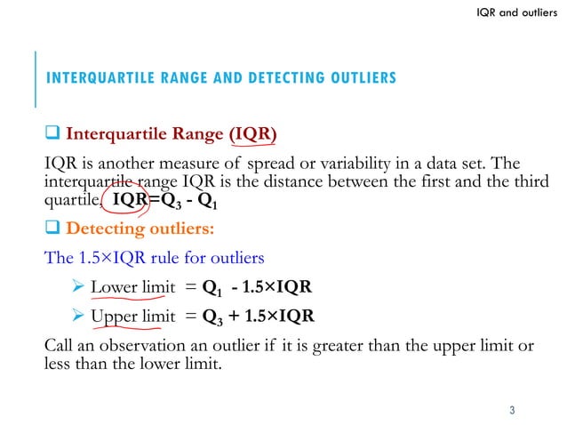 Chapter 02 describing distributions with numbers part II | PPT