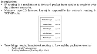 IP Routing.pptx | Computer Networking | Computing