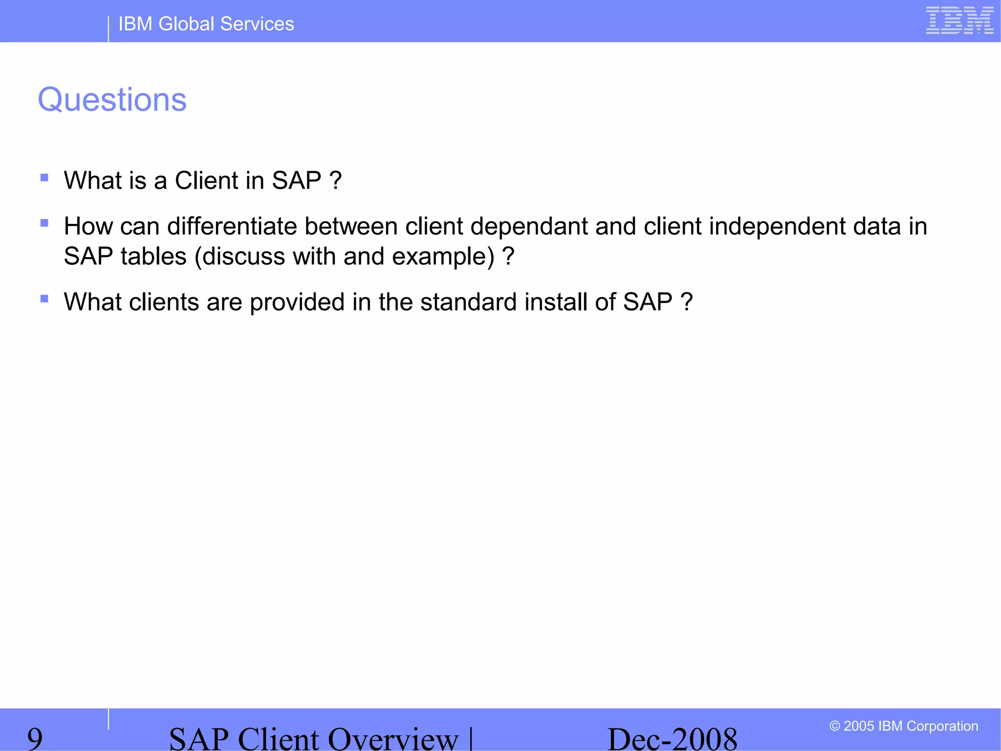 Chapter 02 sap client overview | PPT