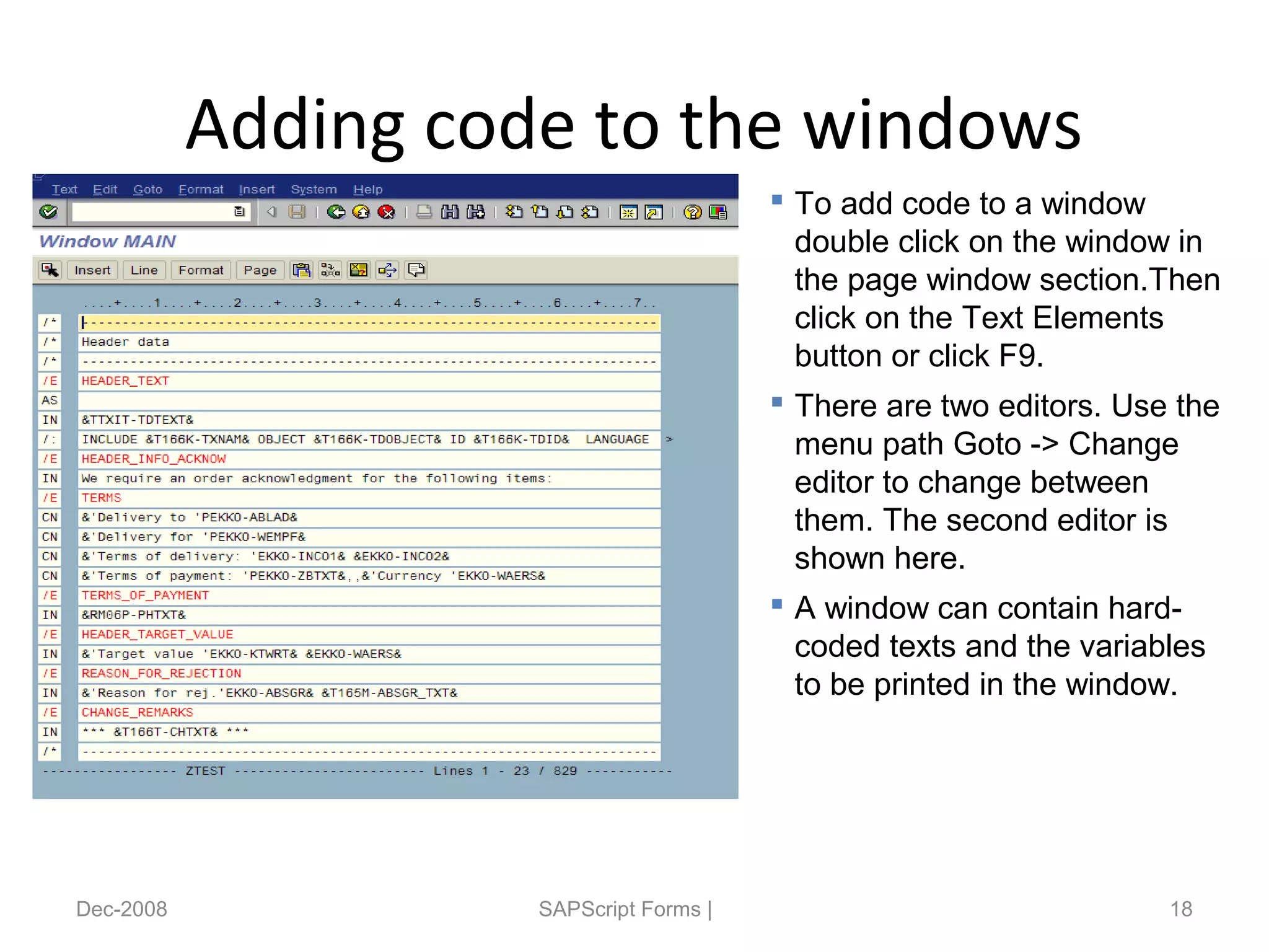 Chapter 02 sap script forms | PPT