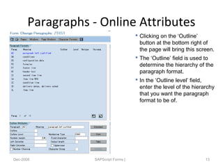 Chapter 02 sap script forms | PPT