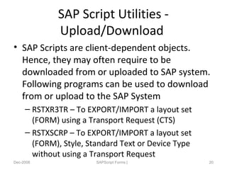 Chapter 02 sap script forms | PPT