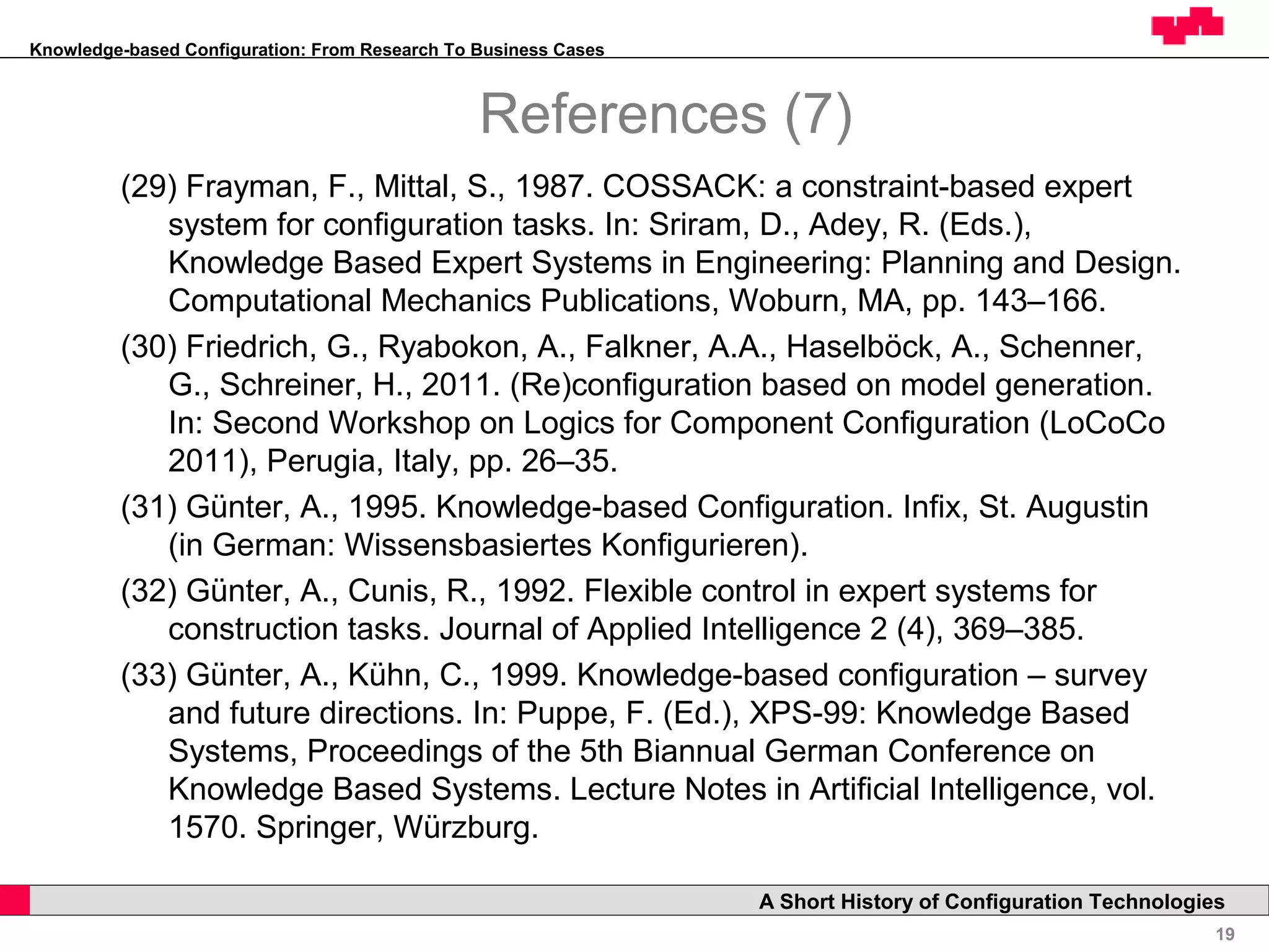 A Short History of Configuration Technologies | PPT