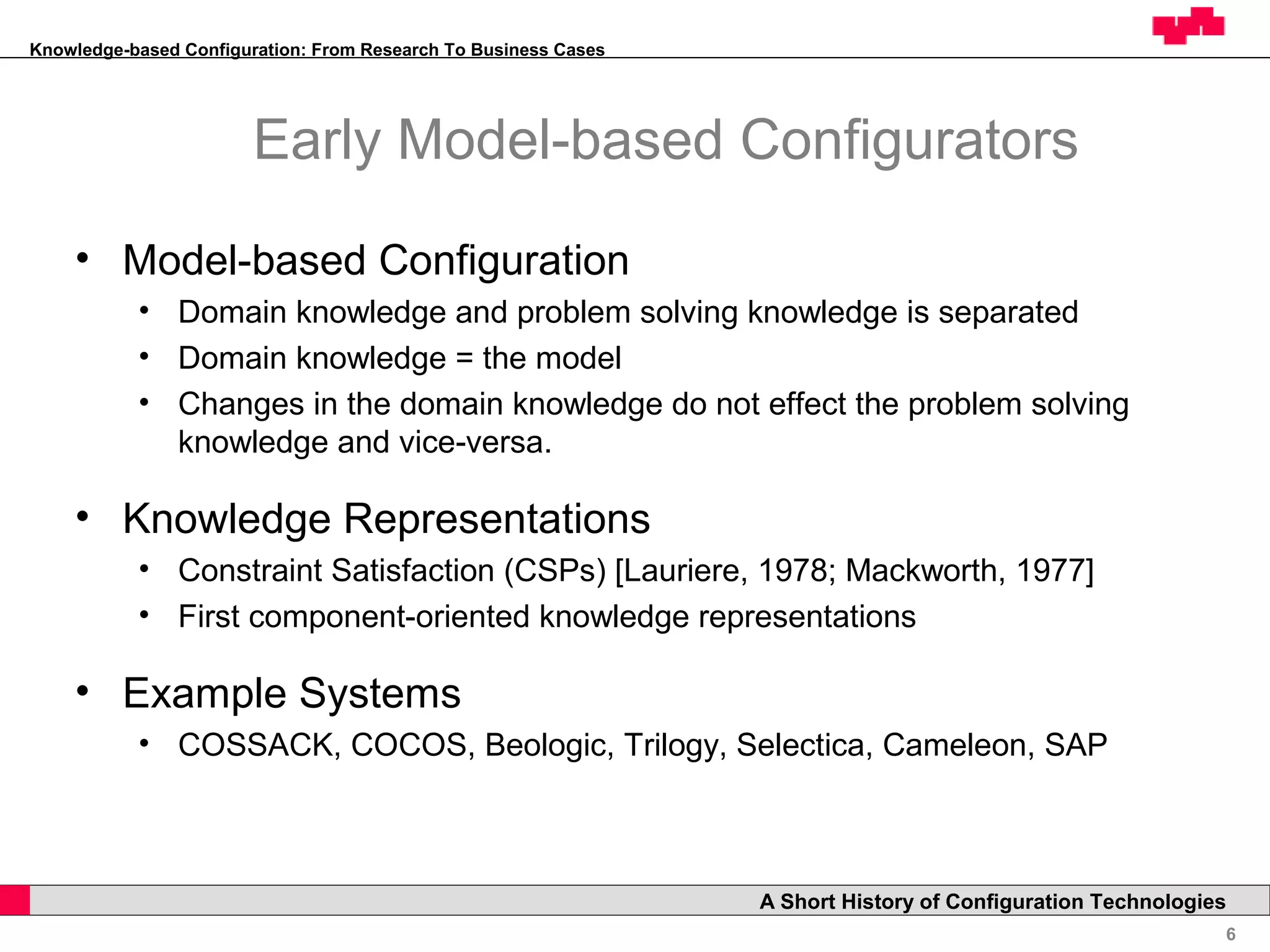 A Short History of Configuration Technologies | PPT