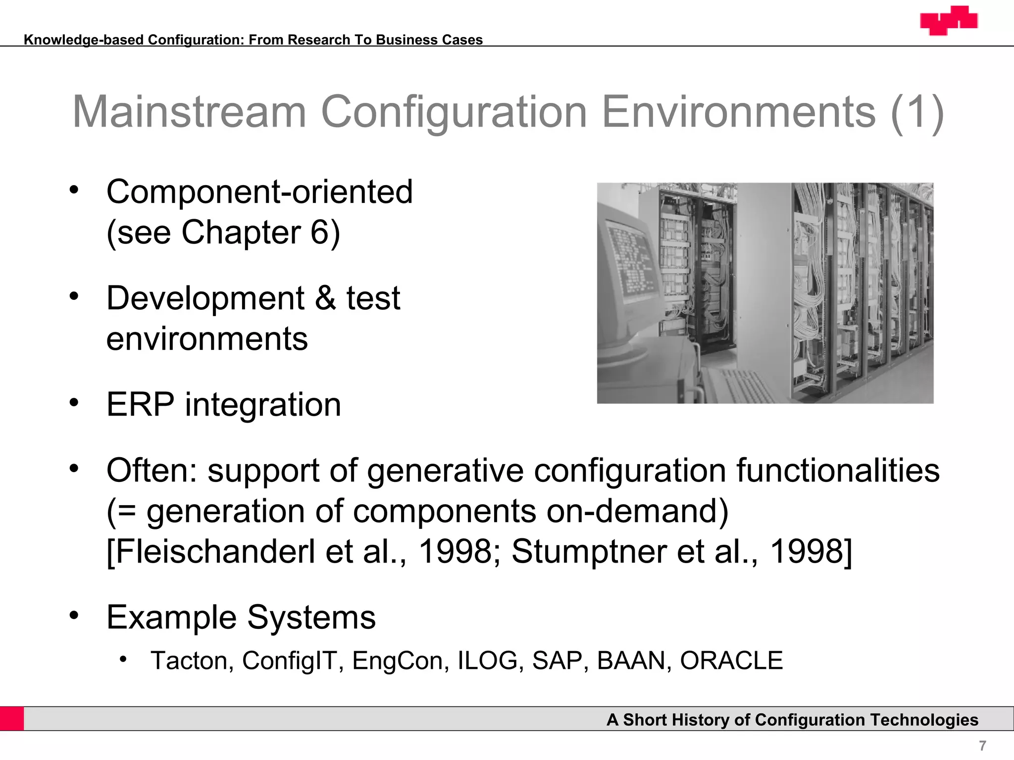 A Short History of Configuration Technologies | PPT