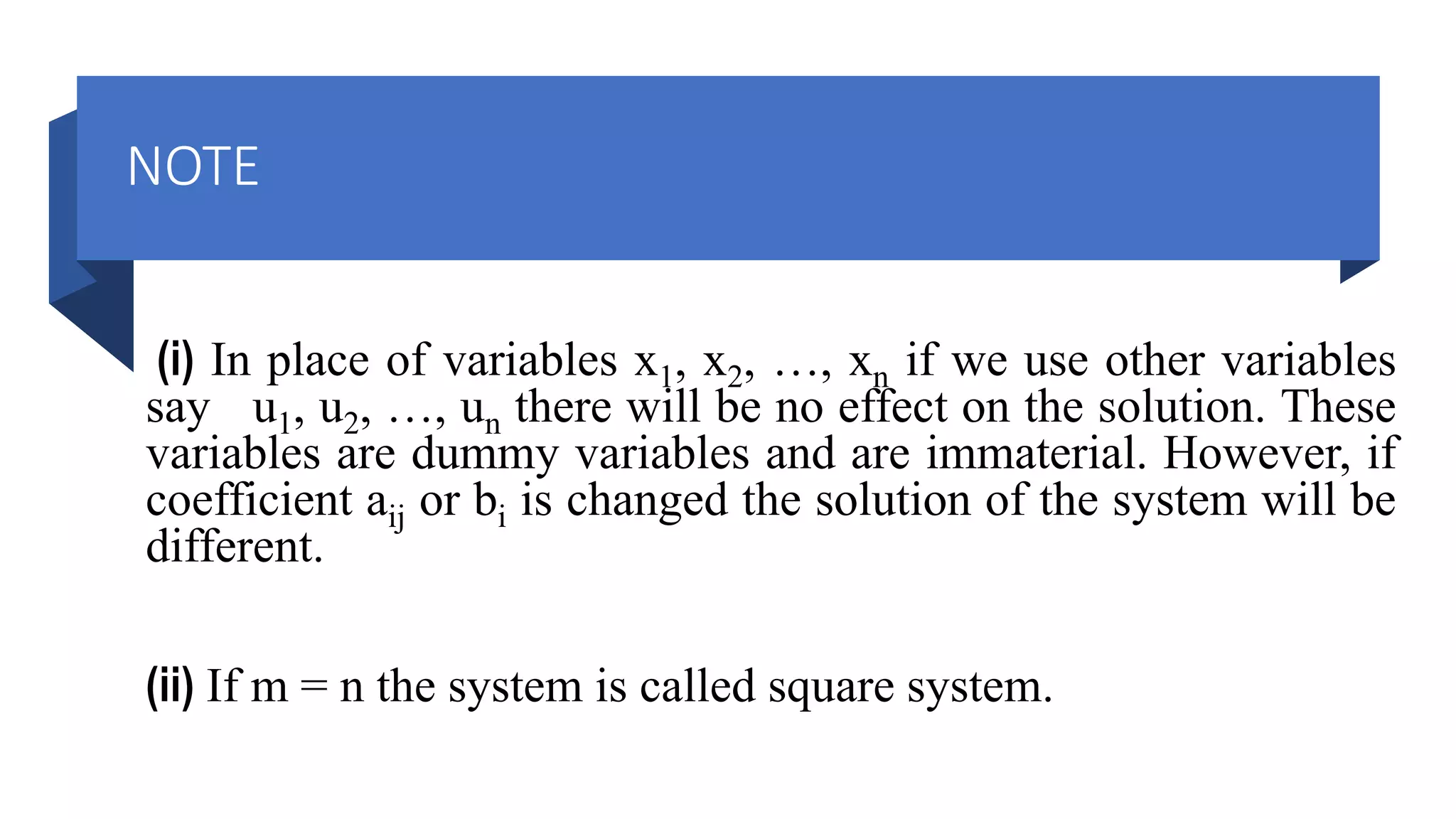 System Linear Equations Pdf