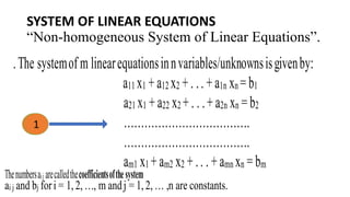 system linear equations | PDF