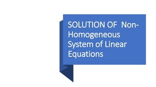 system linear equations | PDF