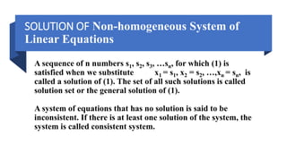 system linear equations | PDF