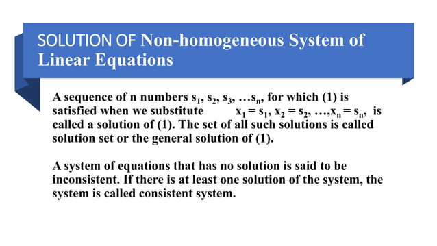 system linear equations | PDF