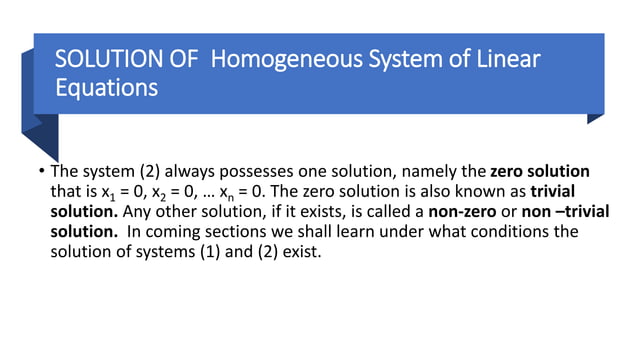 system linear equations | PDF