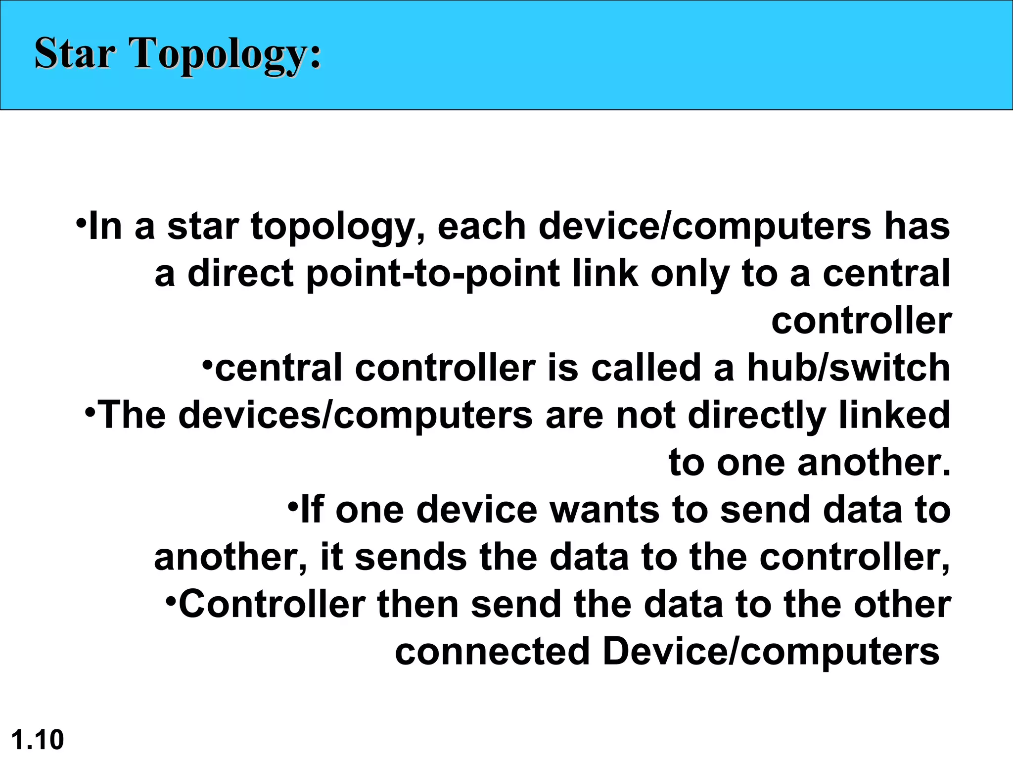 Chapter 02 topology networking | PPT