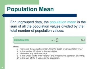 chapter03-Describing data Numerical Measures | PPT