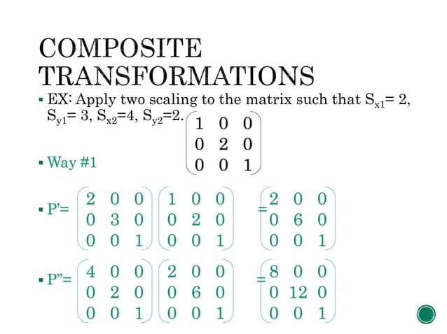 Computer Graphic - Transformations in 2D | PPT
