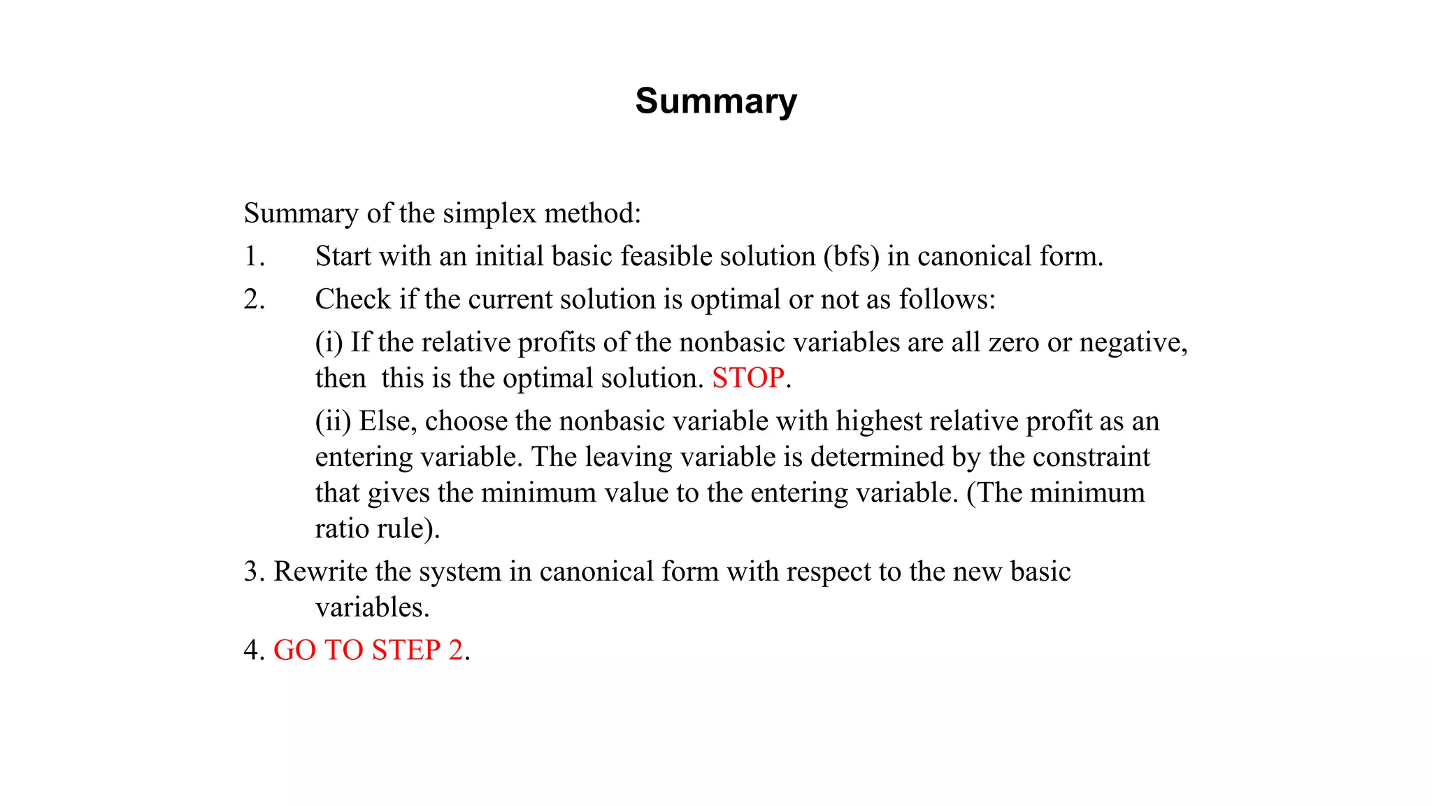 Operations Research - Simplex Method Principles | PPT