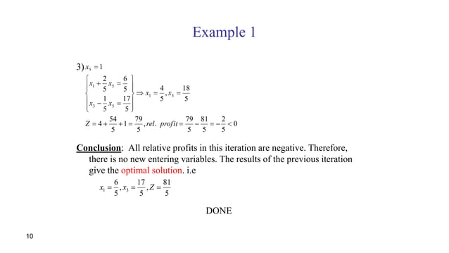 Operations Research - Simplex Method Principles | PPT