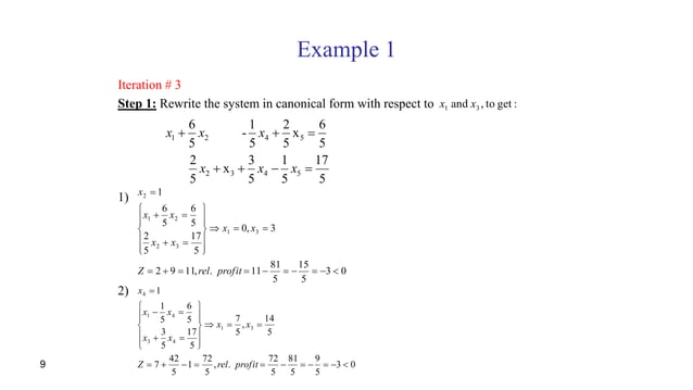 Operations Research - Simplex Method Principles | PPT