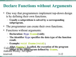 Chapter03 Top Down Design with Function | PPT