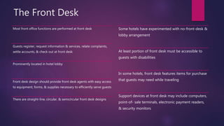 Chapter 03 Managing Front Office Operations HOT 333 | PPT