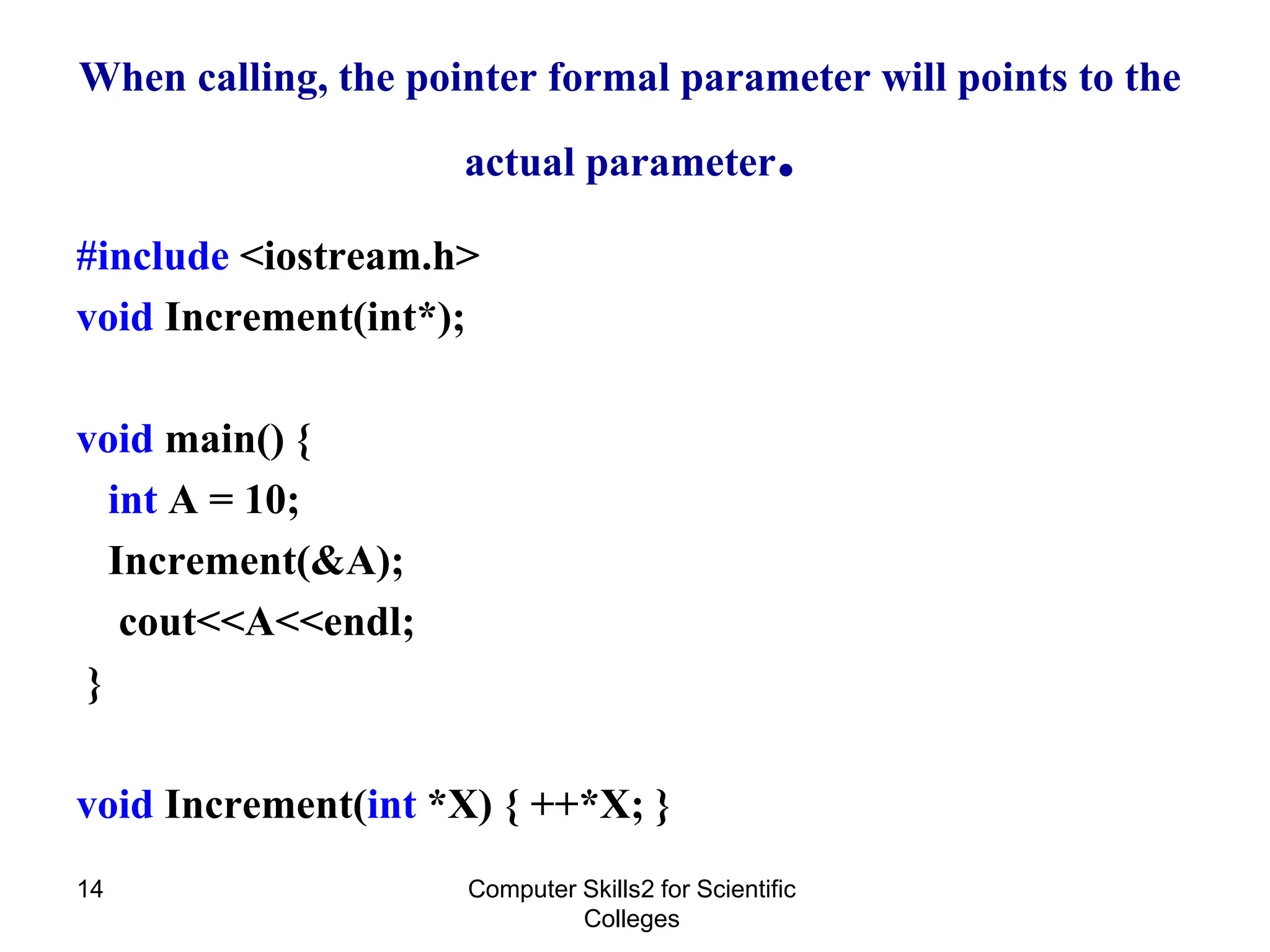 Programming fundamentals 2:pointers in c++ clearly explained | PPT Programming fundamentals 2:pointers in c++ clearly explained | PPT