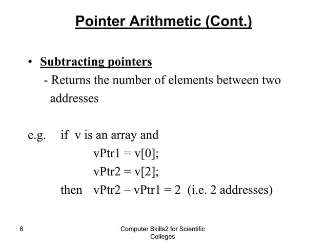 Programming fundamentals 2:pointers in c++ clearly explained | PPT Programming fundamentals 2:pointers in c++ clearly explained | PPT